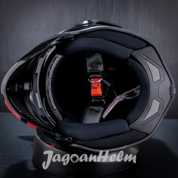 Jual new helmet jpx helm mx726r mx04 | super black red | mx726 r ...