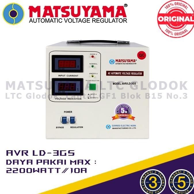 Jual Stabilizer Listrik Stavolt Voltage Regulator MATSUYAMA 3000 Watt ...