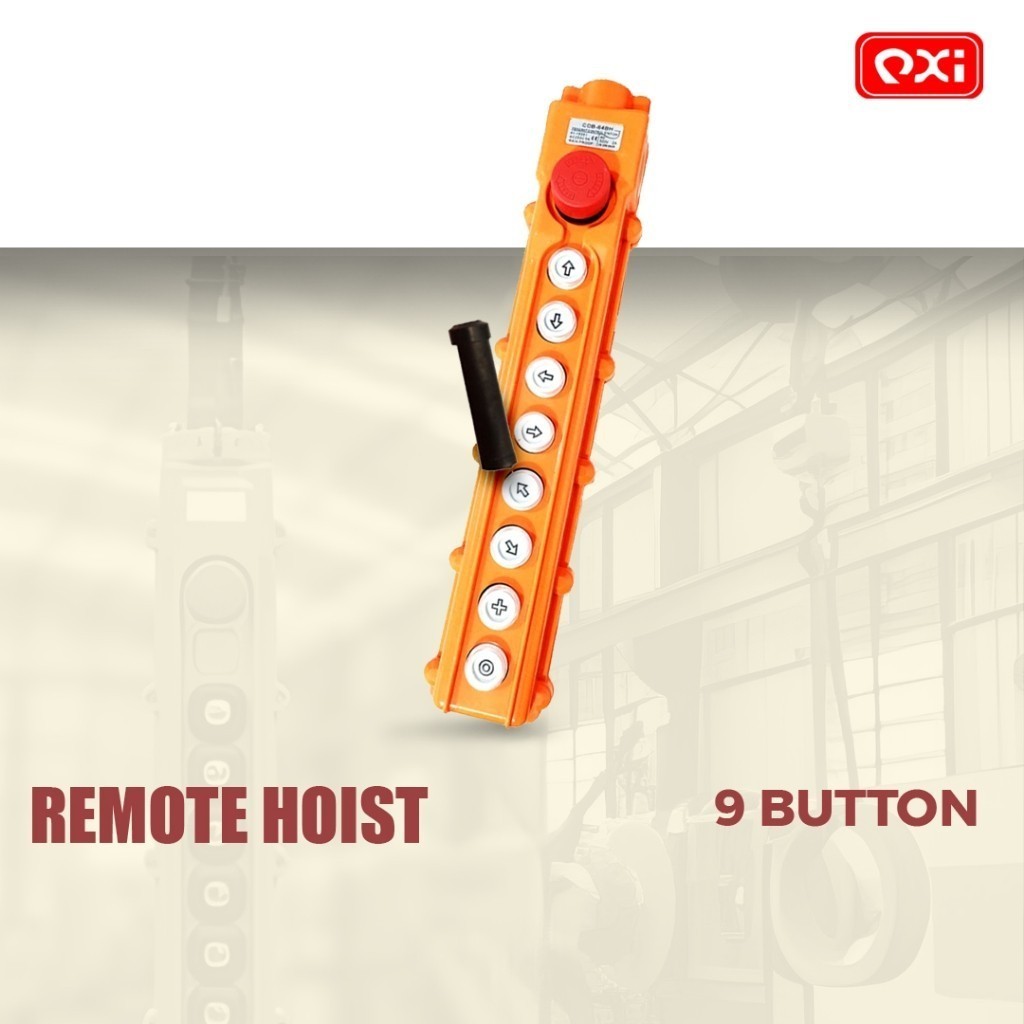 Jual Remote Hoist Button Control 9 Tombol / Remot Crane Push Button ...