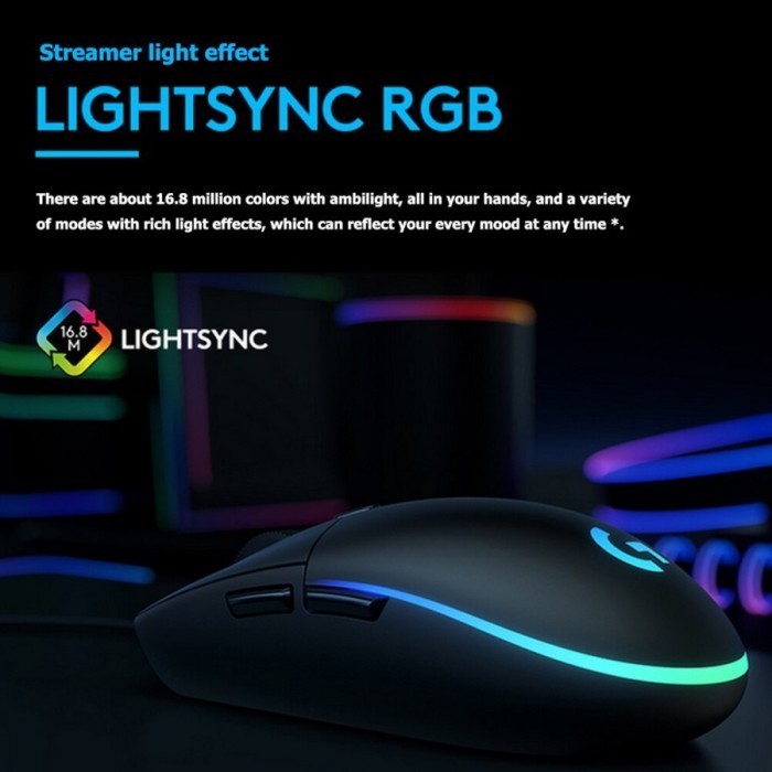 Jual Mouse Logitech G102 Rgb V2 Lightsync Black/White G 102 | Shopee ...