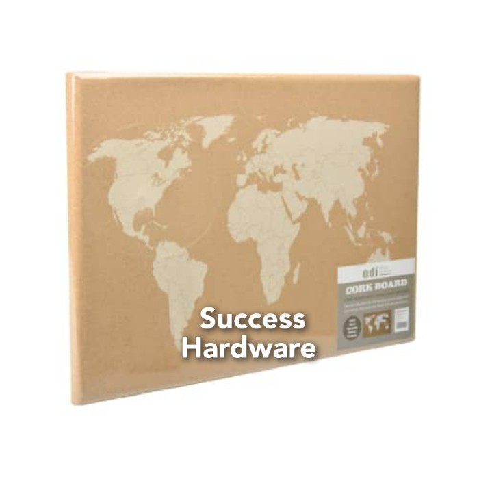 Jual Ars Cork Board With World Map Printing / Cork Board Peta Dunia ...
