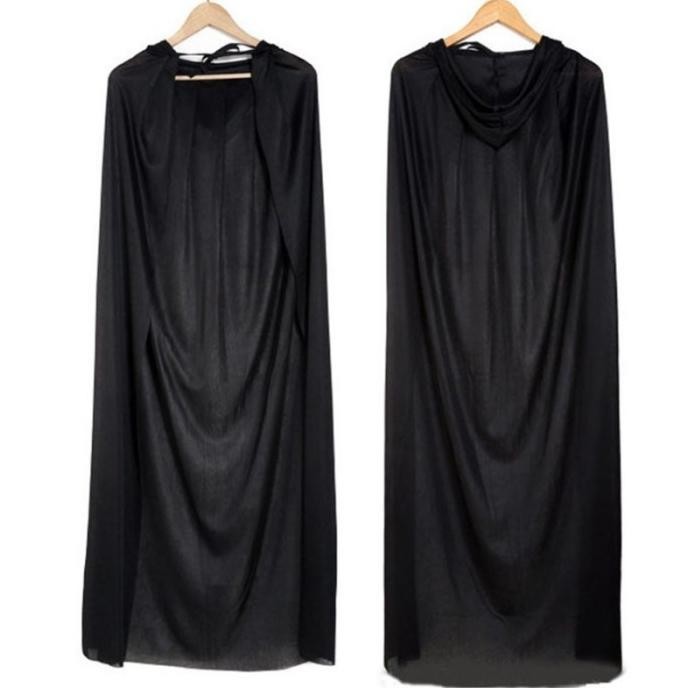 Jual jubah hitam halloween death reaper satan iblis vampir dracula ...