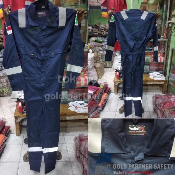 Jual Wearpack Coverall FR Flemings Walls 7 Oz Fiber Nomex IIIA 3A ...
