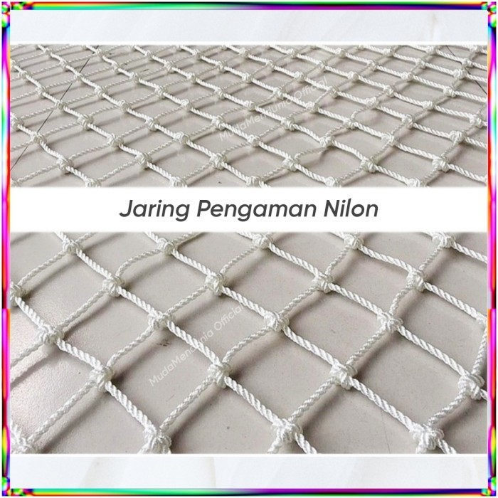 Jual JARING TAMBANG NILON 6MM PENGAMAN TANGGA BALKON PLAYGROUND TAHAN ...