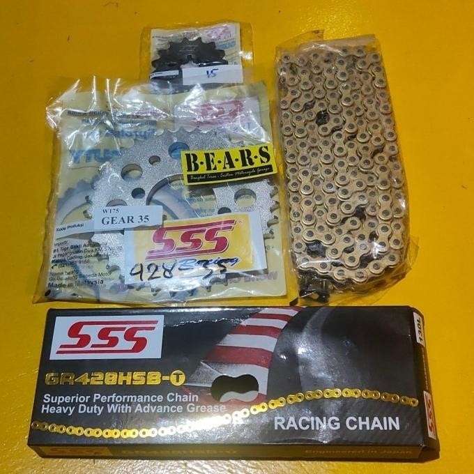 Jual Gear Set Dan Rantai Kawasaki W175 Se Cafe Tr Type Hsbt Pnp ...