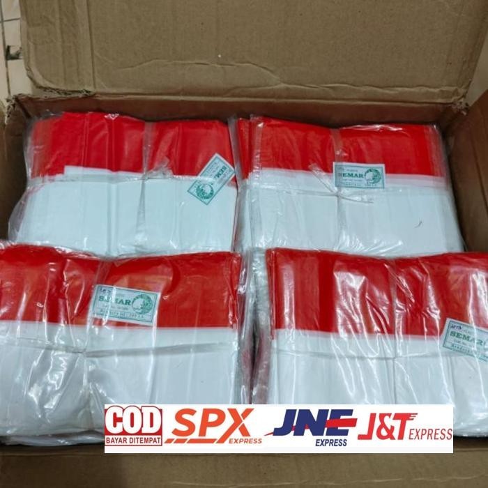 Jual Promo (Isi 100 Lembar) Bendera Plastik Merah Putih / Bendera ...