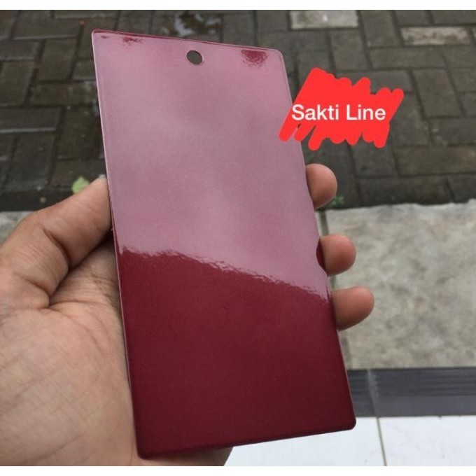 Jual Pertukangan Bubuk Powder Coating Red Maroon Metalik Gloss - 1 ...