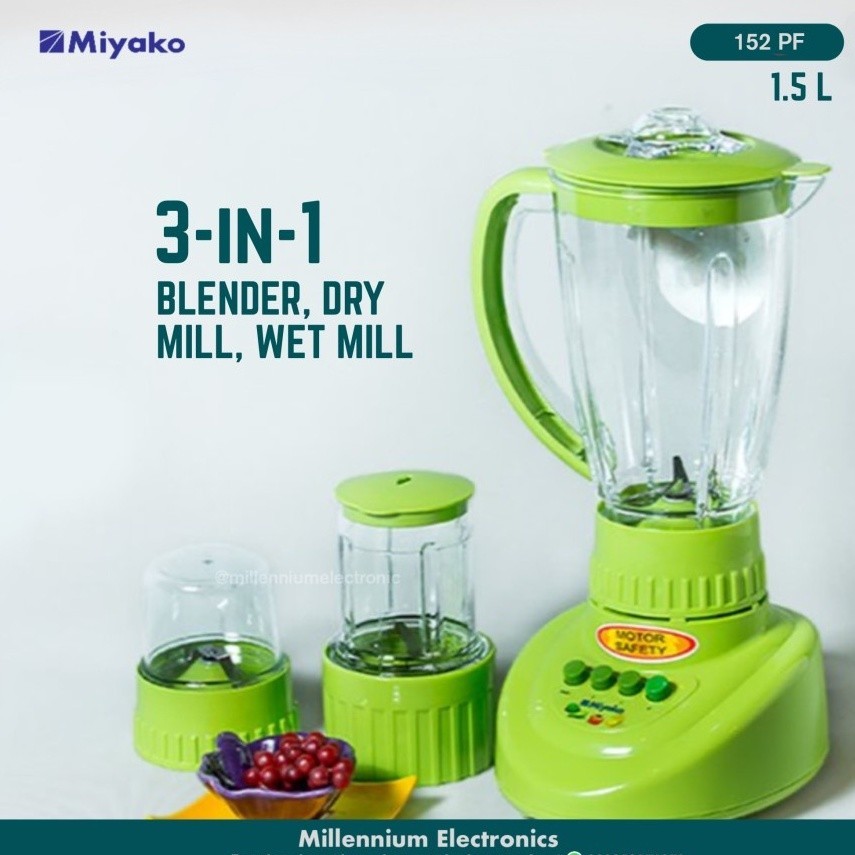 Jual BLENDER MIYAKO BL 152 PF BL152PF SERBAGUNA BAHAN PLASTIK 152PF ...