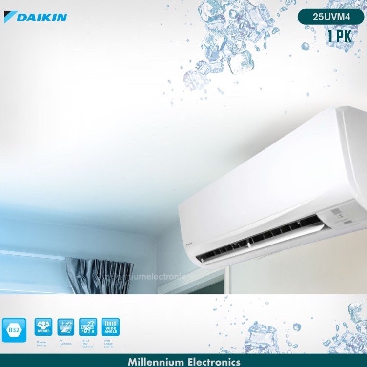 Jual AC DAIKIN FTKQ 25 UVM4 RKQ 1 PK 25UVM4 R32 FLASH INVERTER | Shopee Indonesia