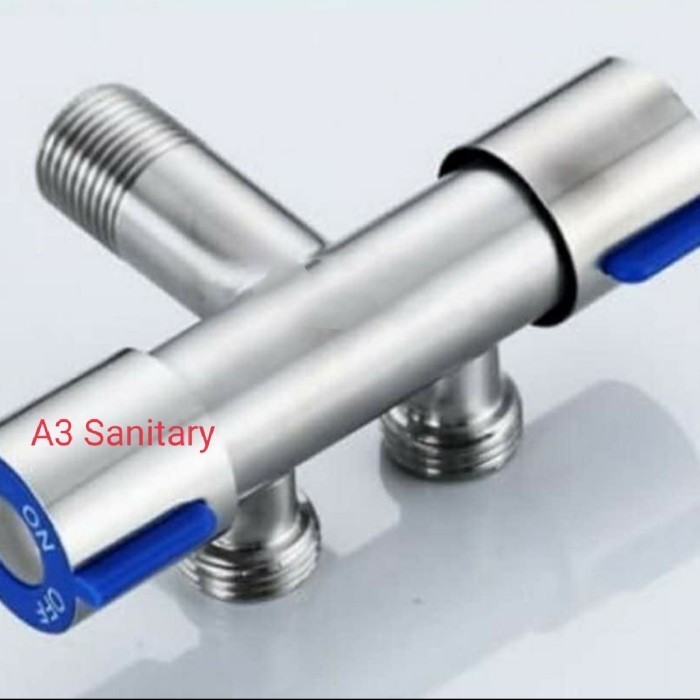 Jual Kran Cabang Stainless Sus 304 Stop Kran Tee | Shopee Indonesia