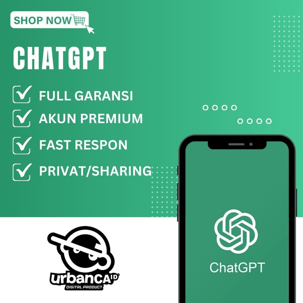 Jual ChatGPT Plus Premium Gpt 4 Original 1 Tahun (Untuk Semua Perangkat) | Shopee Indonesia