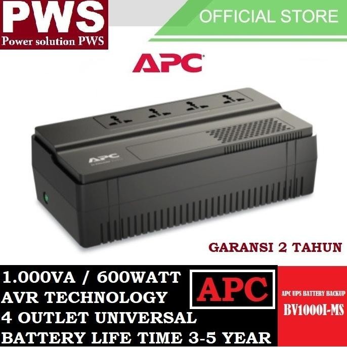 Jual UPS APC B V 1000 I-MS 1000 / 600W. APC BATTERY BACKUP 1000 VOLT ...
