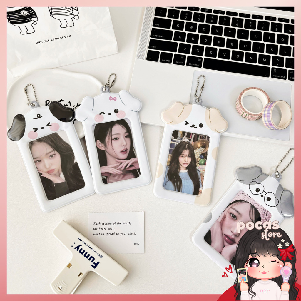 Jual [PS] CAHOL CUTE PUPPY CAT PVC CARD HOLDER PHOTOCARD HOLDER FRAME ...