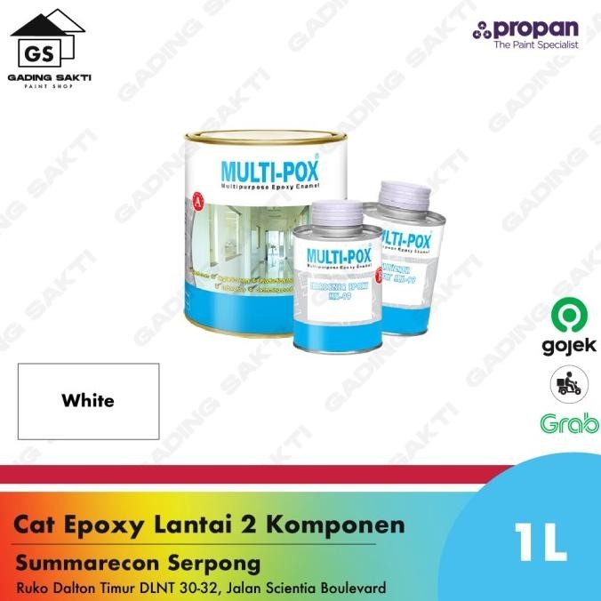 Jual Tersedia Propan Multipox MX-99 White / Cat Epoxy Lantai 1Ltr Set ...