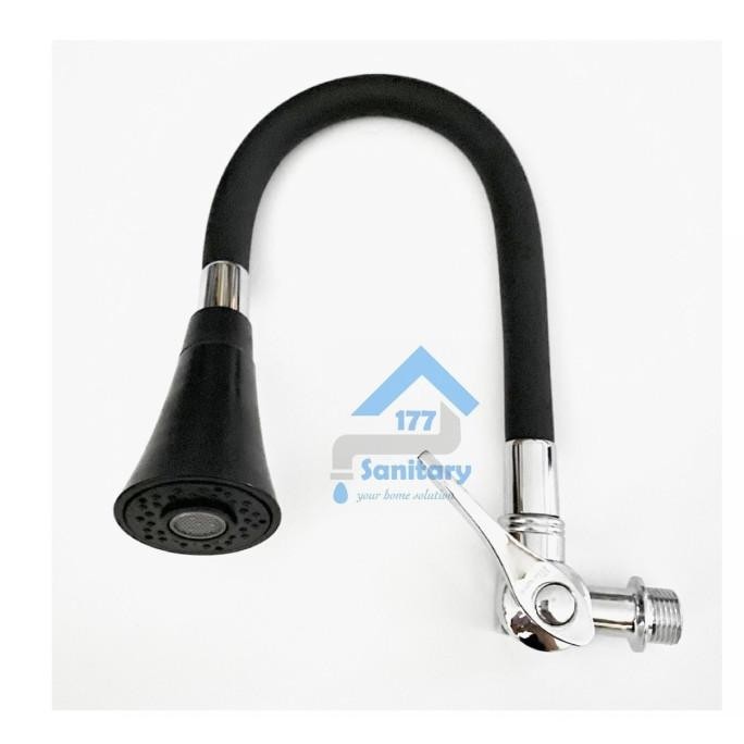 Jual Kran Angsa Fleksibel Minimalis Pipa HITAM 868B- kran air cuci ...
