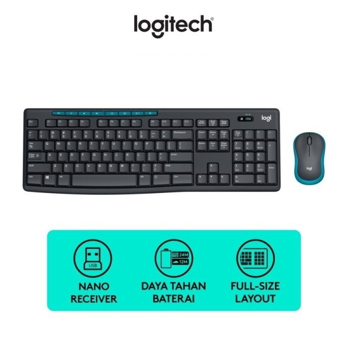 Jual Logitech MK275 Wireless Mouse & Keyboard MK 275 [ Garansi Resmi ...