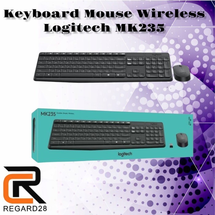 Jual keyboard mouse wireless Logitech MK235 MK 235 | Shopee Indonesia