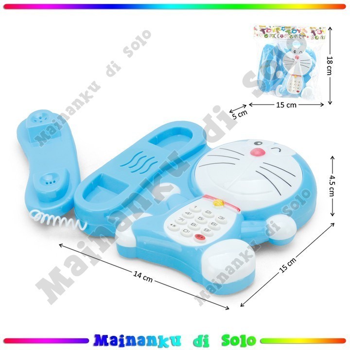 Jual [Mainanku] Telepon Model Karakter Baterai Need Musik Lampu Suara ...