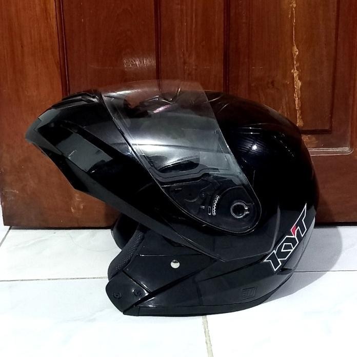 Jual HELM KYT RRX MODULAR BLACK SOLID | Shopee Indonesia