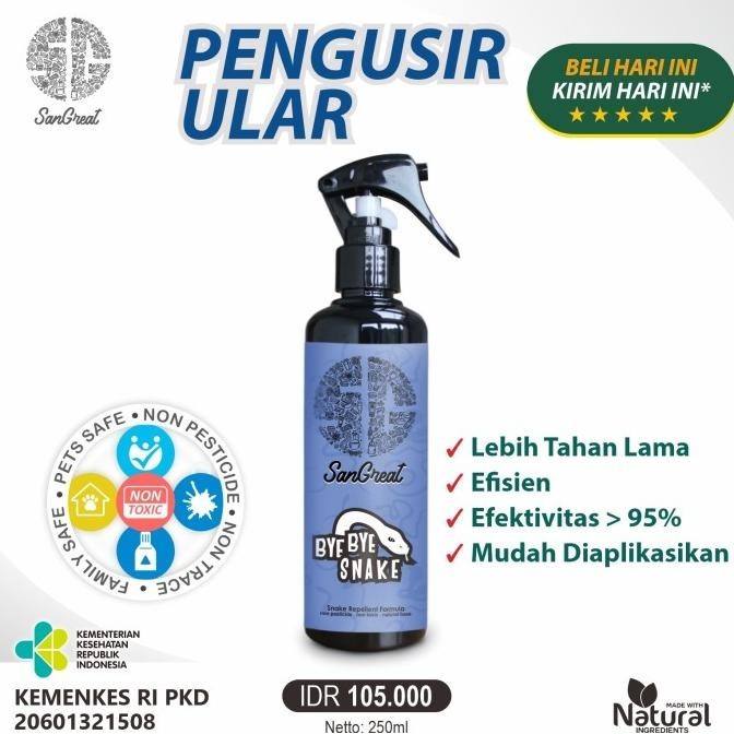 Jual Bye Bye Snake Spray - Spray Pengusir Ular Dan Mencegah Ular 250Ml ...