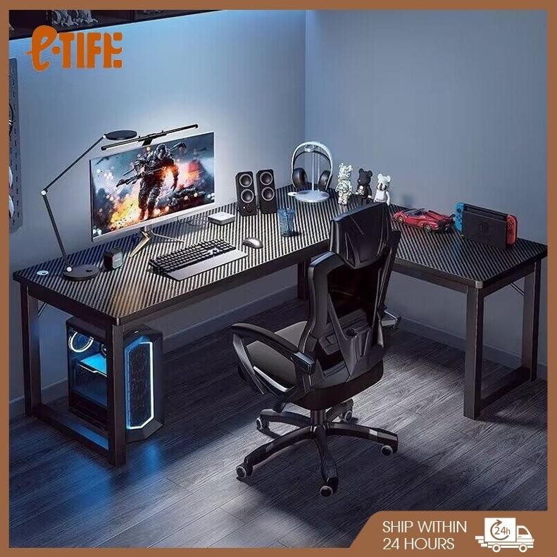 Jual Meja L /Meja Komputer / Meja Gaming/ L shaped Meja Komputer / L ...