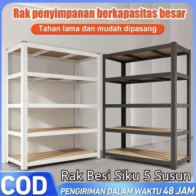 Jual PROMO - Rak Besi Siku 5 Susun - Rak Barang - Rak Kitchen | Shopee ...