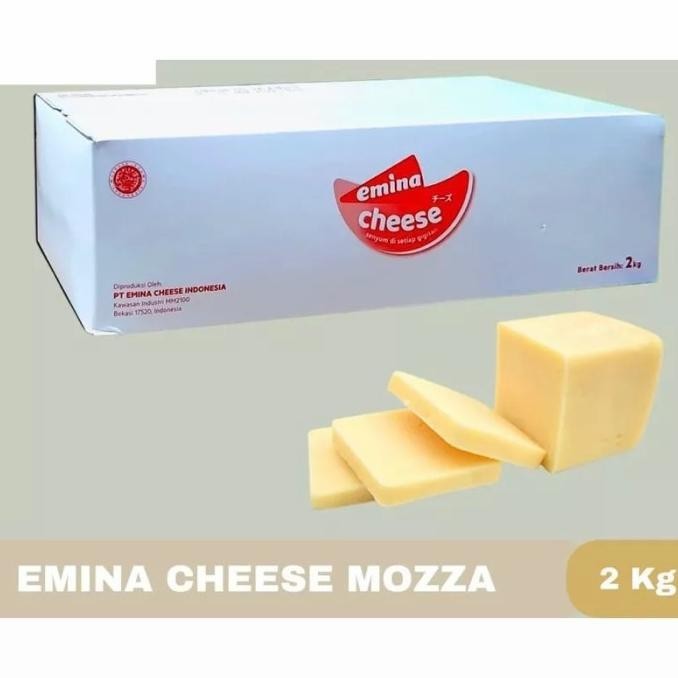 Jual Emina Mozzarella Cheese 2kg / Cheddar block | Shopee Indonesia