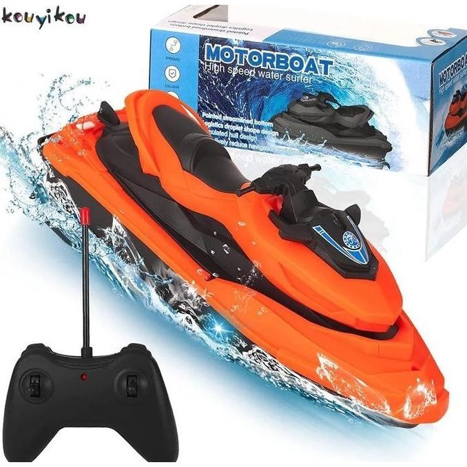 Jual MAINAN REMOTE CONTROL KAPAL MOTOR BOAT RC JET SKI | Shopee Indonesia