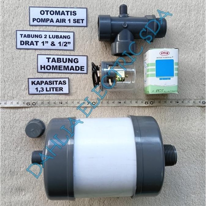 Jual Produk Terbaik] OTOMATIS POMPA AIR 1 SET TABUNG HOME MADE TABUNG 2 ...
