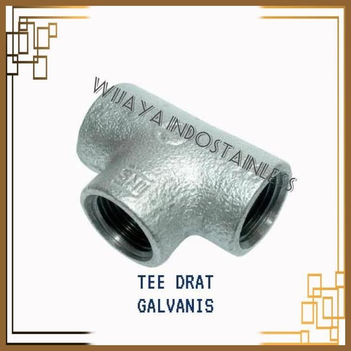 Jual [WJY] TEE GALVANIS DRAT 2" INCH TEE BESI GALVANIS | Shopee Indonesia