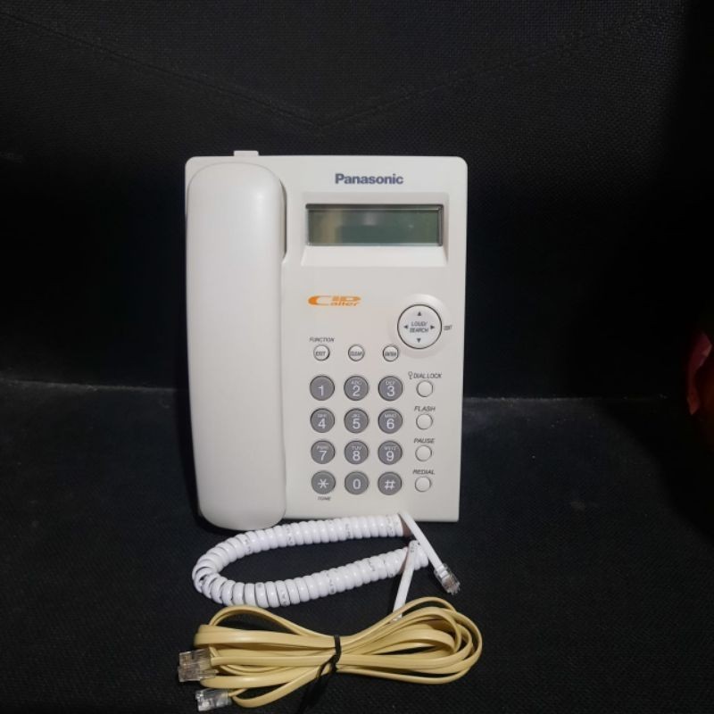 Jual PESAWAT TELEPON PANASONIC KX-TS11MX CALLER ID SECOND SPESIAL/PUTIH BISA BUAT INDIHOME DAN ...