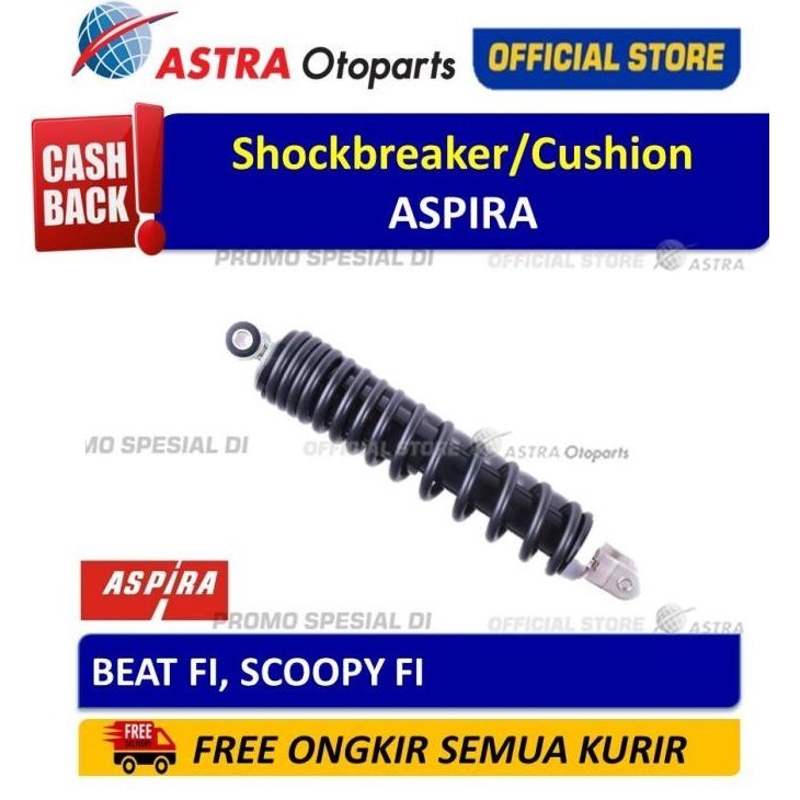 Jual SHOCK BREAKER ASPIRA MOTOR BEAT FI, SCOOPY FI H2-52400-K25-1700 ...