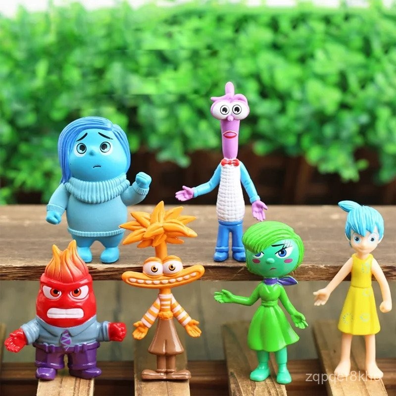 Jual 6Pcs/Set New Inside Out 2 Action Figure Toy Cartoon Movie Joy ...
