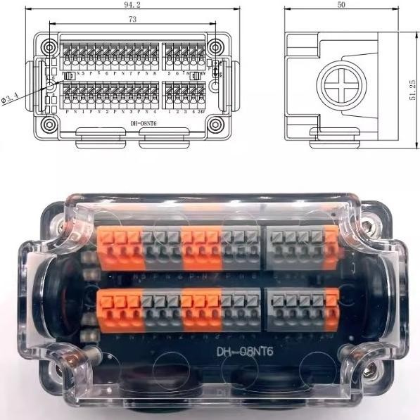 Jual Junction box io plc sensor panel with terminal remote io and water ...