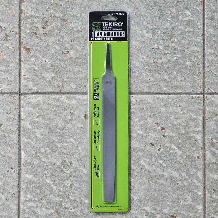 Jual TEKIRO Kikir Plat 8" Besi Halus Flat Files 8 Inch Smooth Cut ...