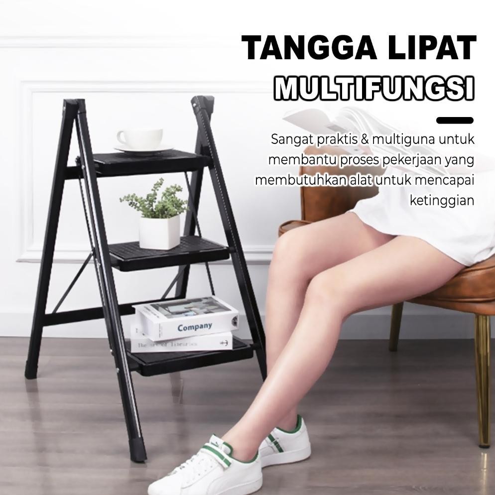 Jual COD Tangga 3 Step Tangga Lipat Multifungsi Lipat Tangga Besi ...