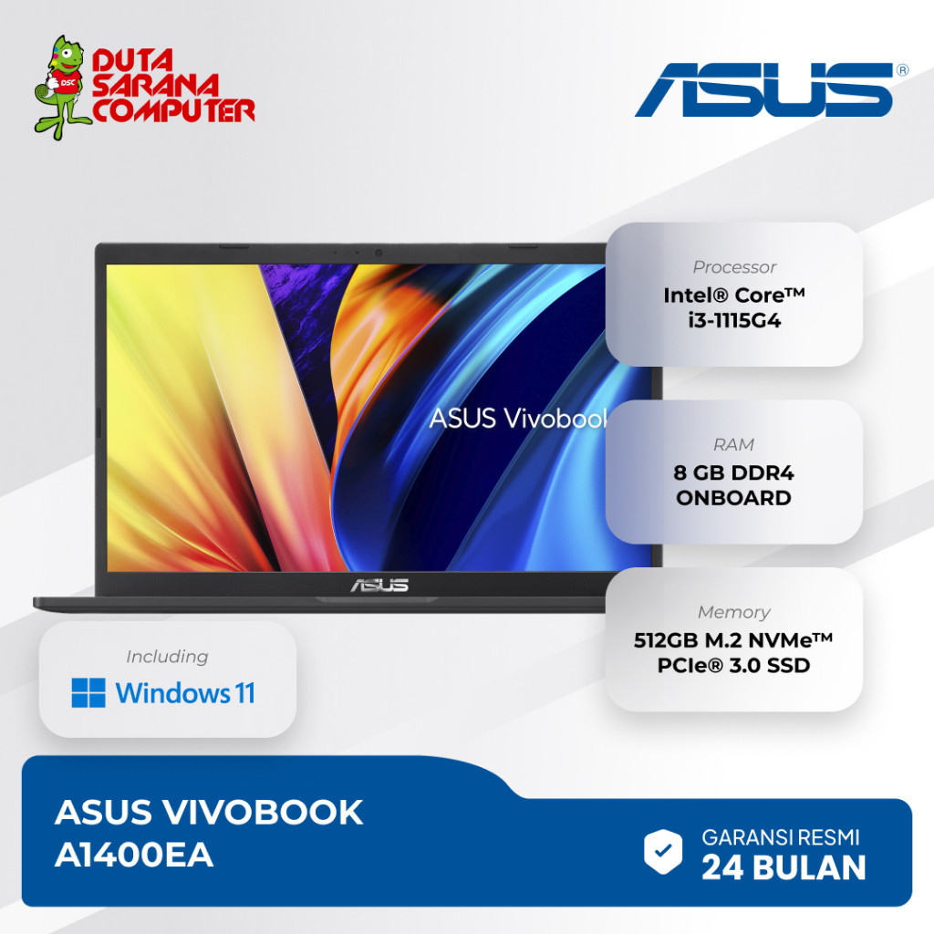 Jual ASUS VIVOBOOK 14 A1400EA-VIPS351 INTEL CORE I3-1115G4 LAPTOP ...