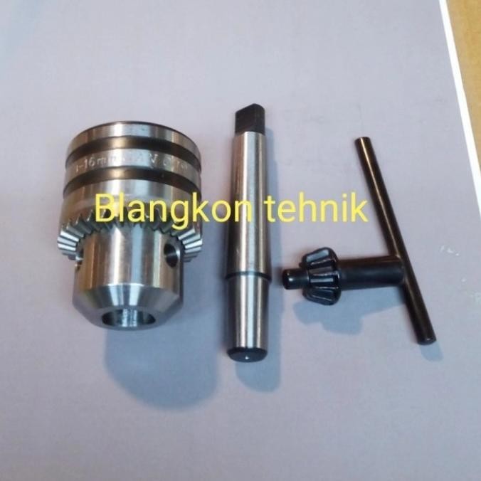 Jual Chuck Bor Kepala Bor Mt2 16 Mm Untuk Mesin Bubut / Bor Duduk 16Mm ...