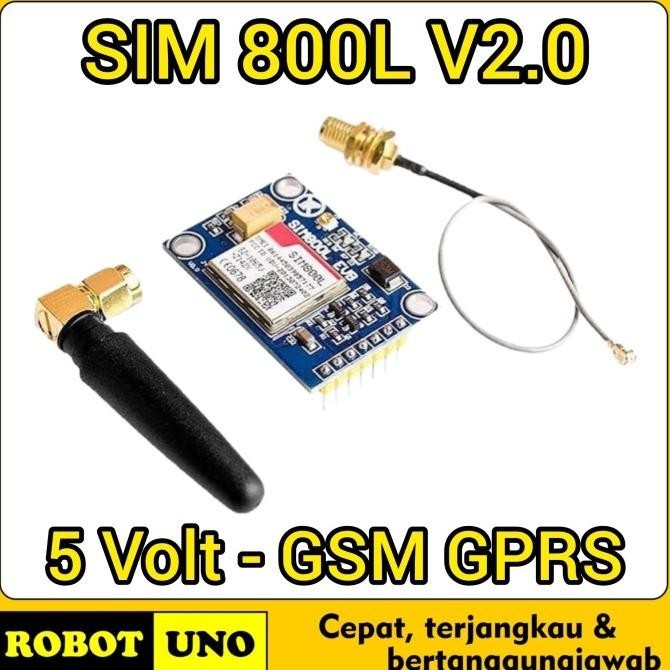 Jual SIM800L V2 SIM 800L V2.0 GSM GPRS 5V Antena Sim Card BEST QUALITY ...