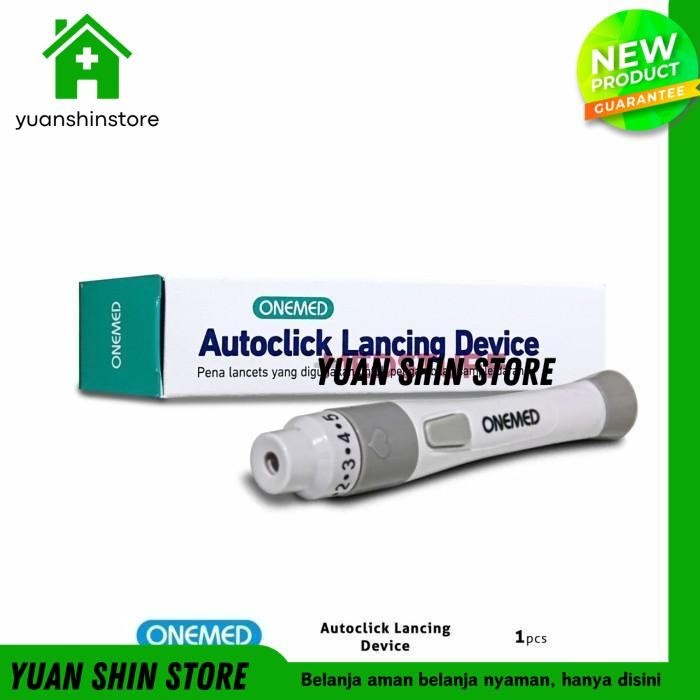 Jual AUTOCLICK DEVICE ONEMED PEN LANCET LANCING DEVICE BY YUAN SHIN ...