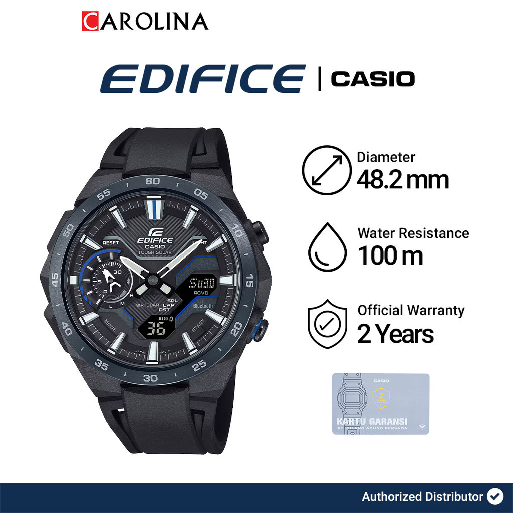Jual Jam Tangan Pria Casio EDIFICE Windflow ECB-2200PB-1A Black Analog ...