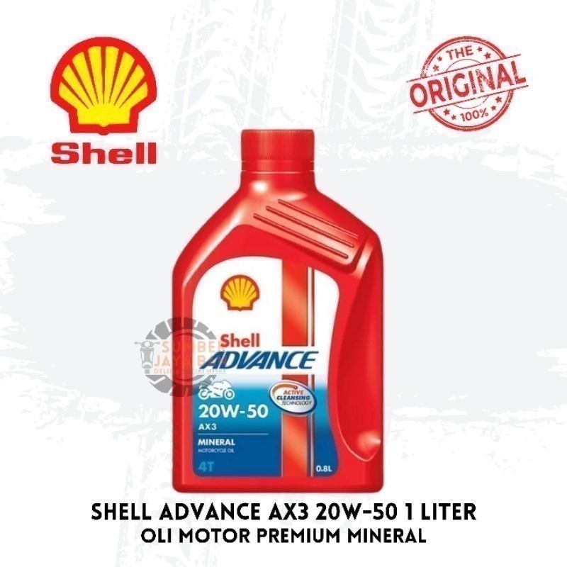 Jual Shell Advance AX3 20W-50 (0.8L) Oli Motor Manual Bebek 0.8 Liter ...
