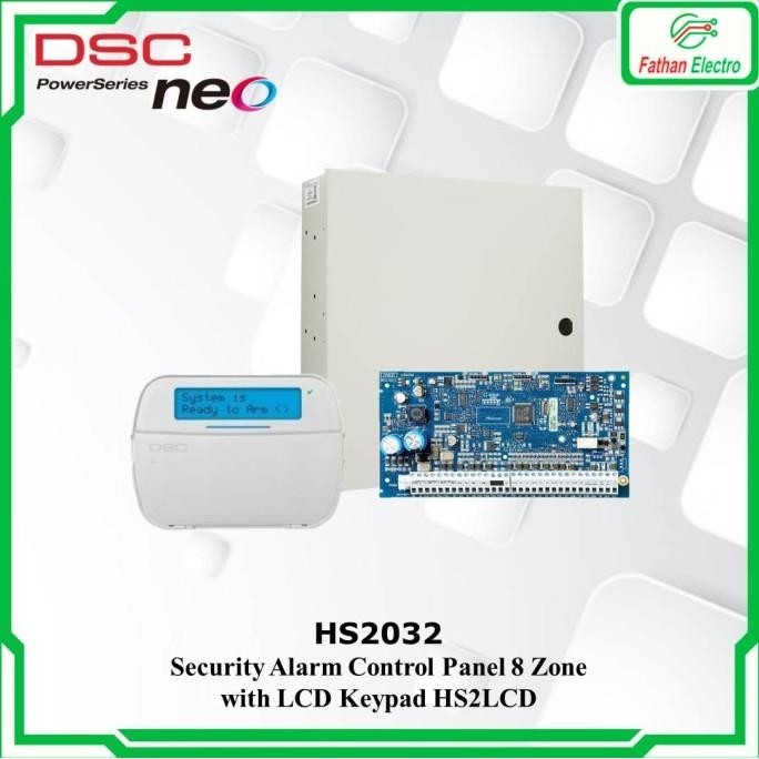 Jual Alarm Control Panel 8 Zone DSC Neo HS2032 + LCD Keypad | Shopee ...