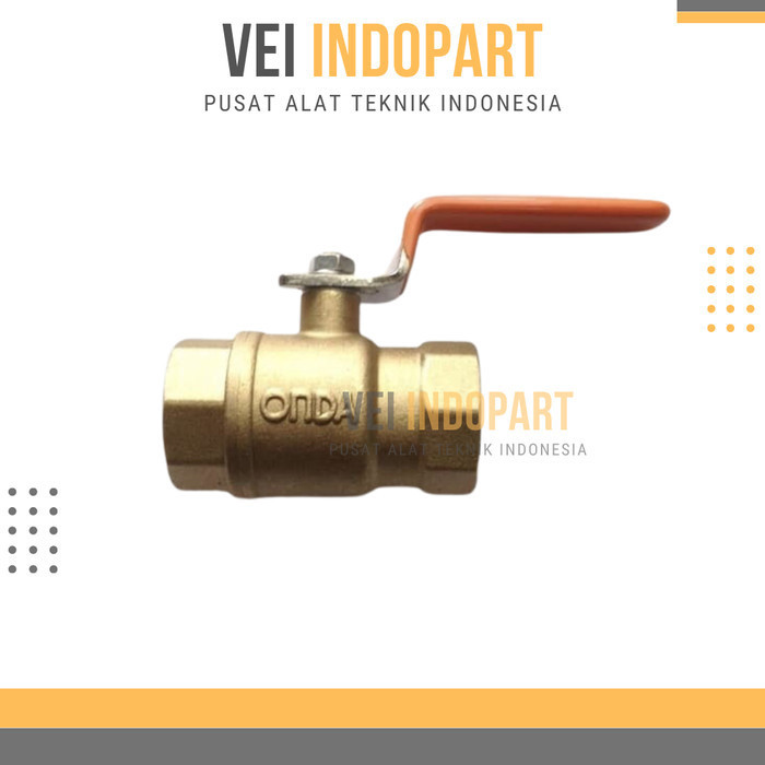 Jual 3'' Stop Kran Ball Valve Kuningan Ukuran Drat 3 inch ONDA | Shopee Indonesia