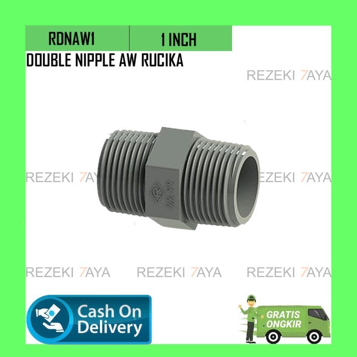 Jual DOUBLE NIPPLE AW 1 INCH FITTING PIPA AIR PVC RUCIKA SAMBUNGAN SOKET DRAT 1INCHI | Shopee ...