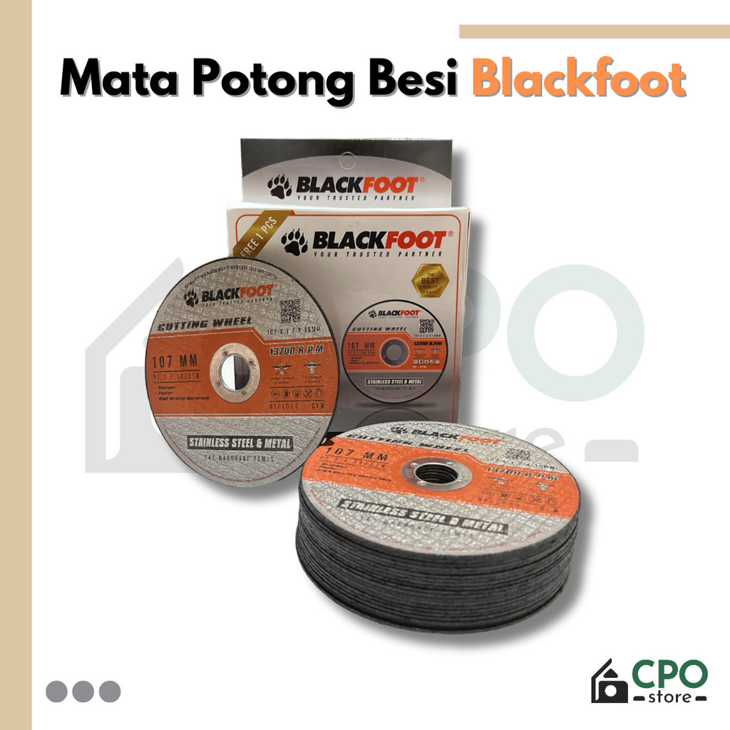 Jual Mata Potong Besi 4 Inch Black foot Mata Gerinda | Shopee Indonesia