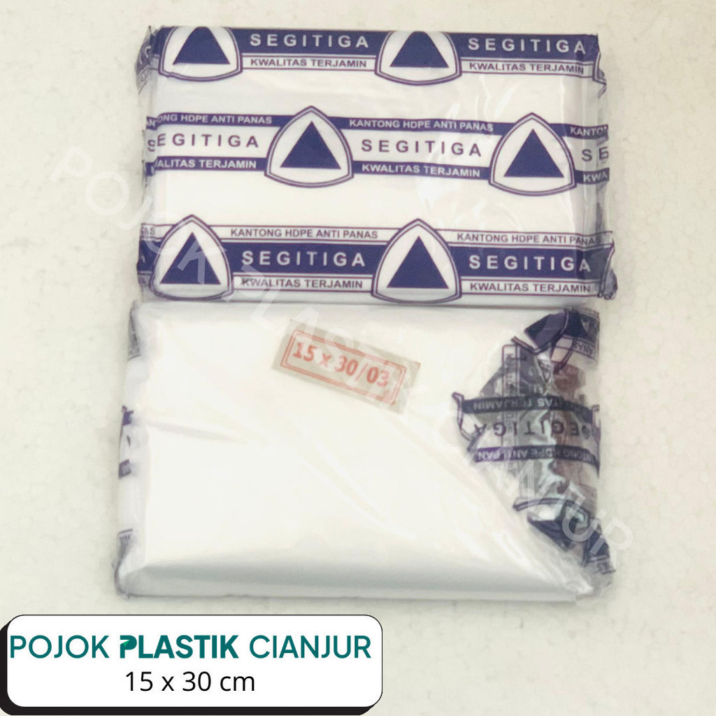 Jual [Pack] Plastik HDPE / Plastik Kuah Tahan Panas SEGITIGA 15x30 ...