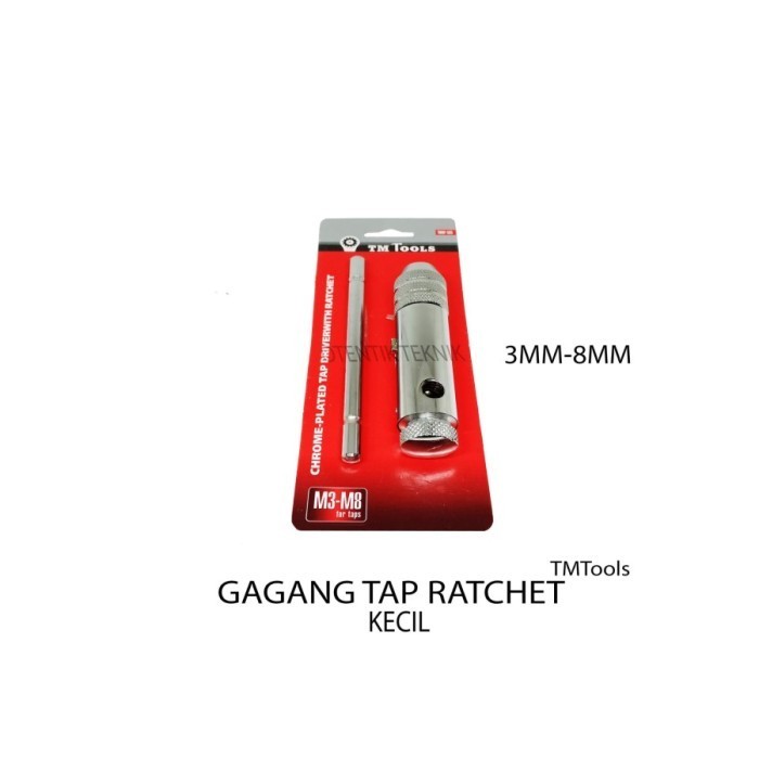 Jual Produk GAGANG HAND TAP RACET 3-8 MM - TMTOOLS RACHET HANDLE TAP M3 ...