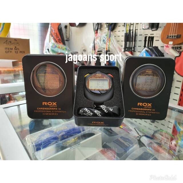 Jual Stop Watch Merk Rox Original 30,60 Dan 100 Memory Profesional ...