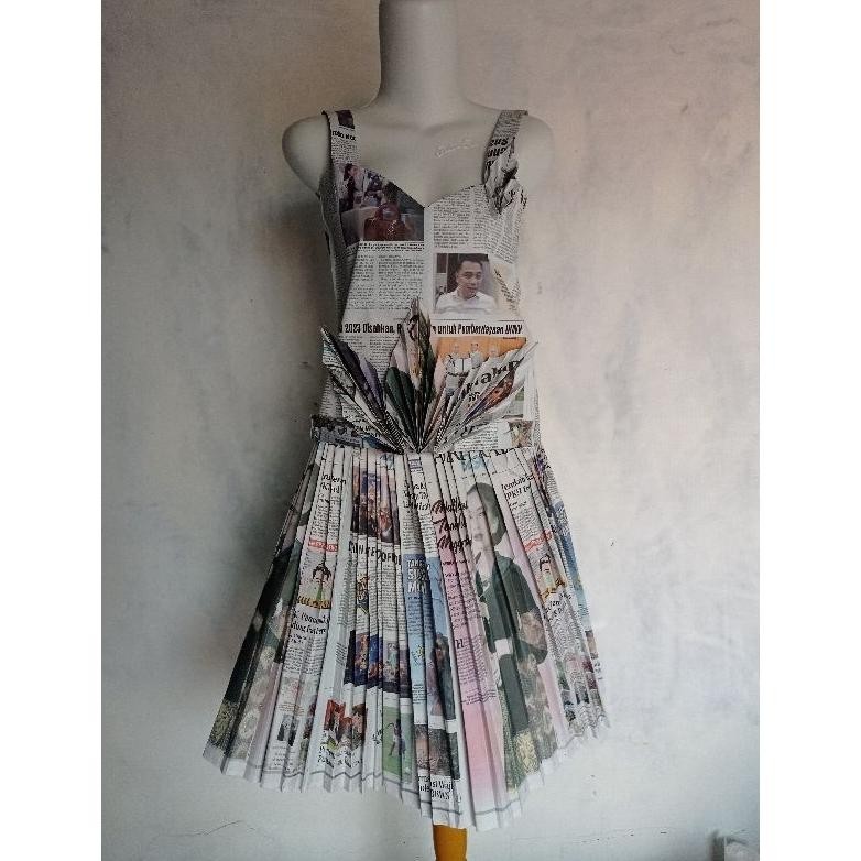 Jual baju daur ulang kostum karnaval perempuan cewek engan bando dari ...